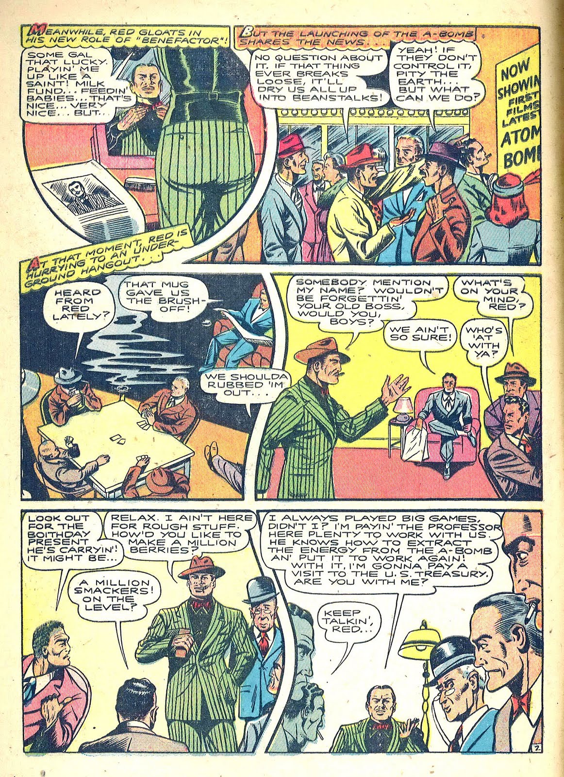 Four-Color Shadows: Lucky Wings, the Atomic Bombshell-Atomic Comics-1946