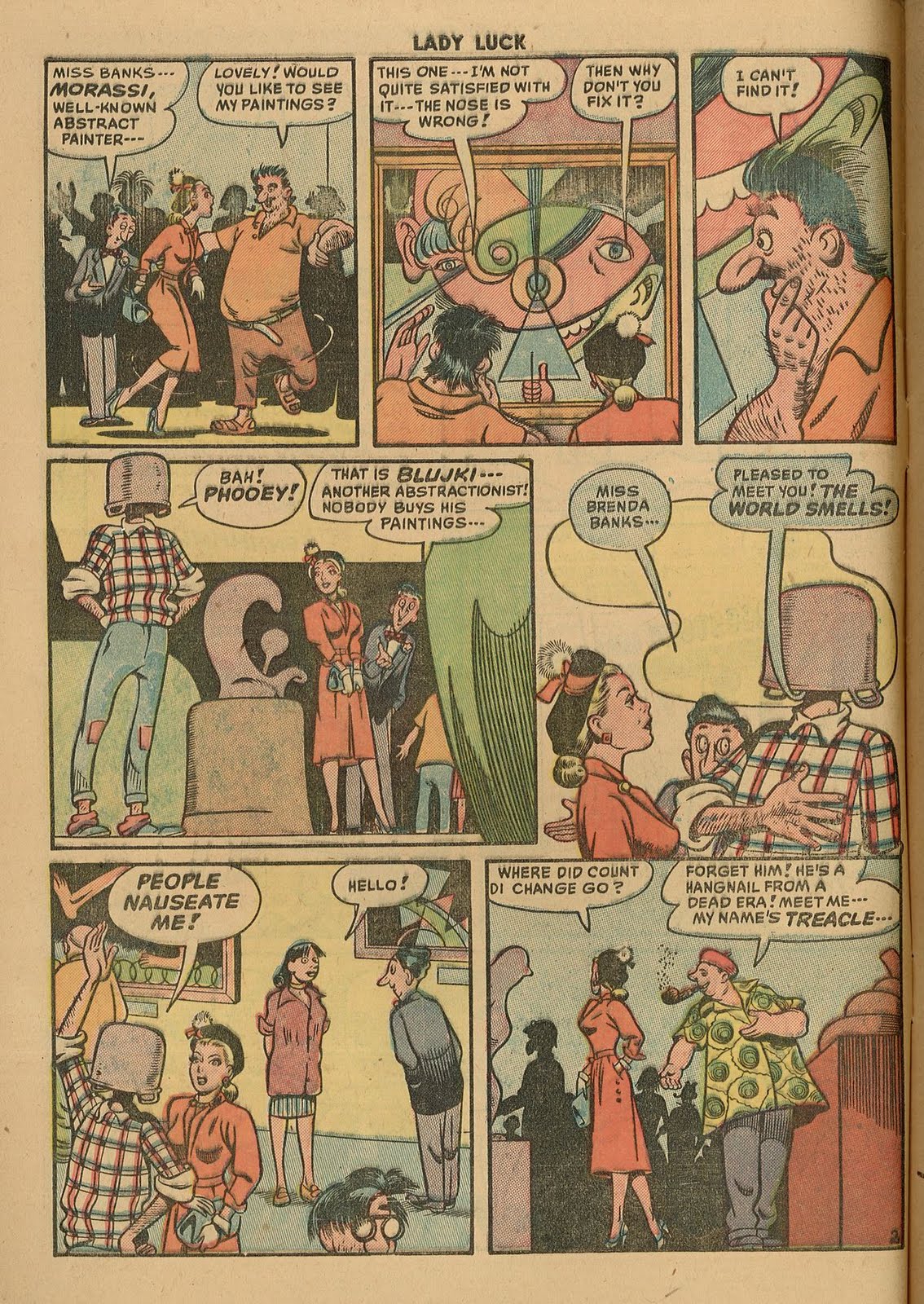 Four-Color Shadows: Lady Luck-Klaus Nordling-1950