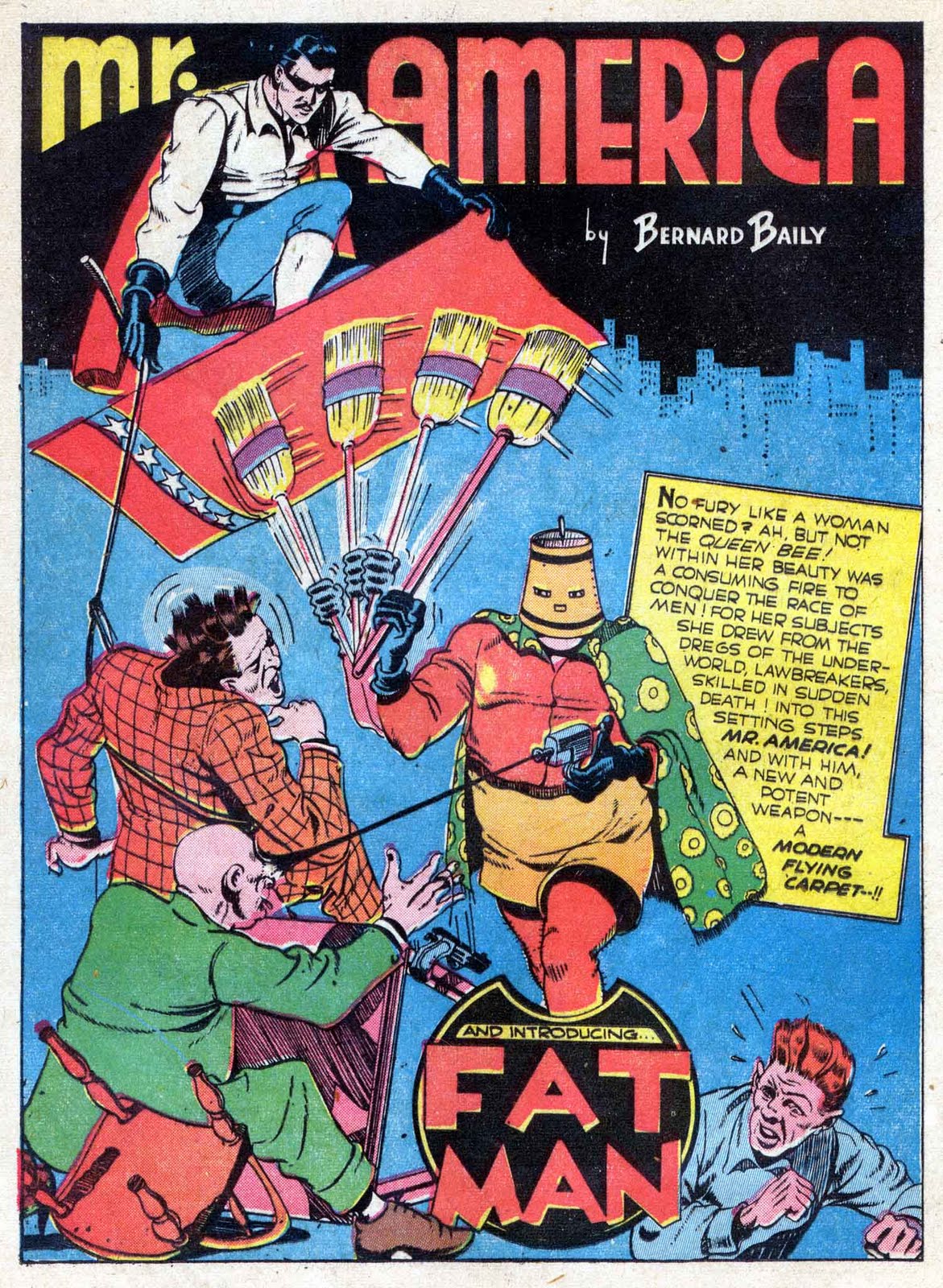 Four-Color Shadows: Mr. America and Fatman-Bernard Baily-1941