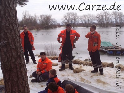 Carze (Karze) bei Bleckede: Deichbau in Alt Garge