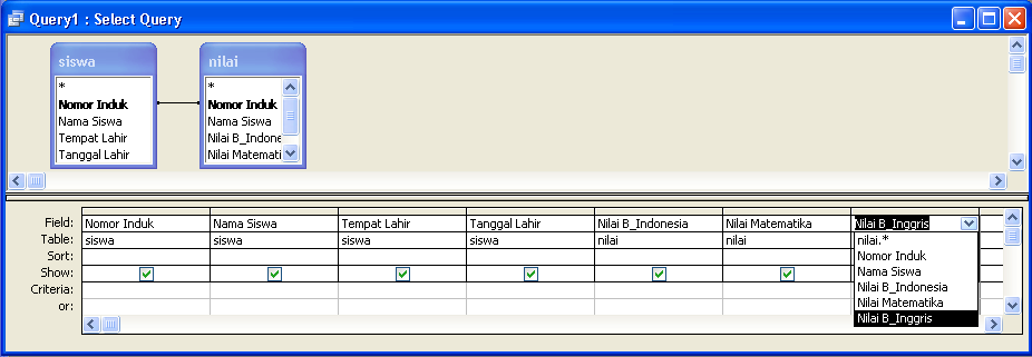 Membuat Query Database di Ms. Access ~ Tutorial TIK-PTD