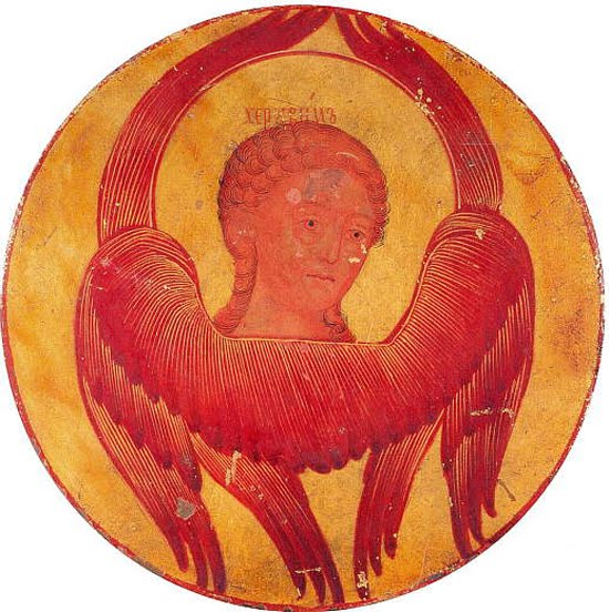 Icoane Ortodoxe: Icoană Heruvim din iconostas