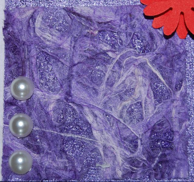 Naturally Me Creations: Purple & Red Textured Card