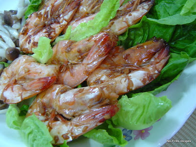 Pan seared Prawns