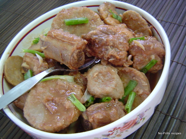 Braised pork ribs with yam