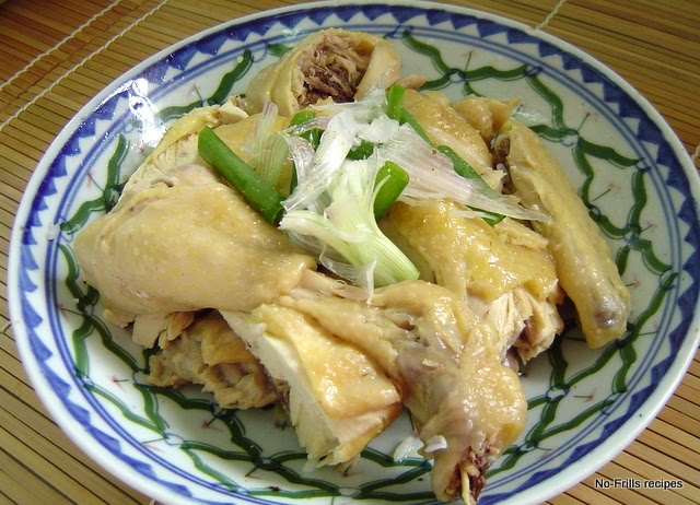 Rice cooker steamed Chicken Rice
