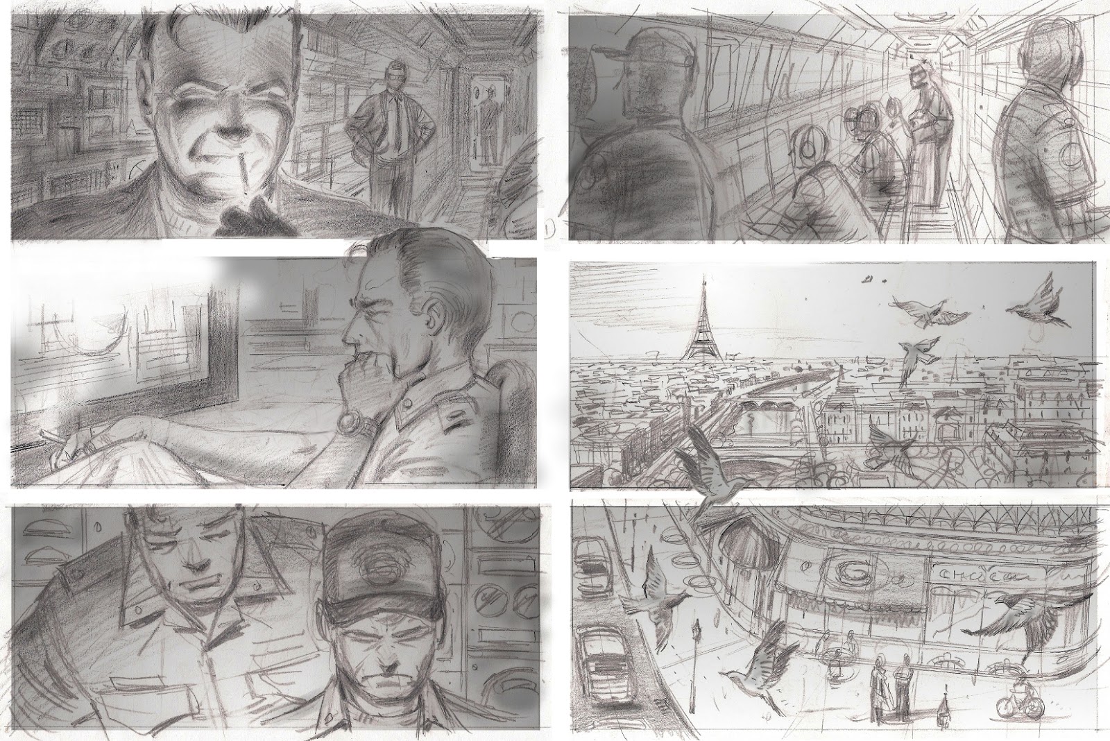 Toronto Storyboard Artist: pencil frames