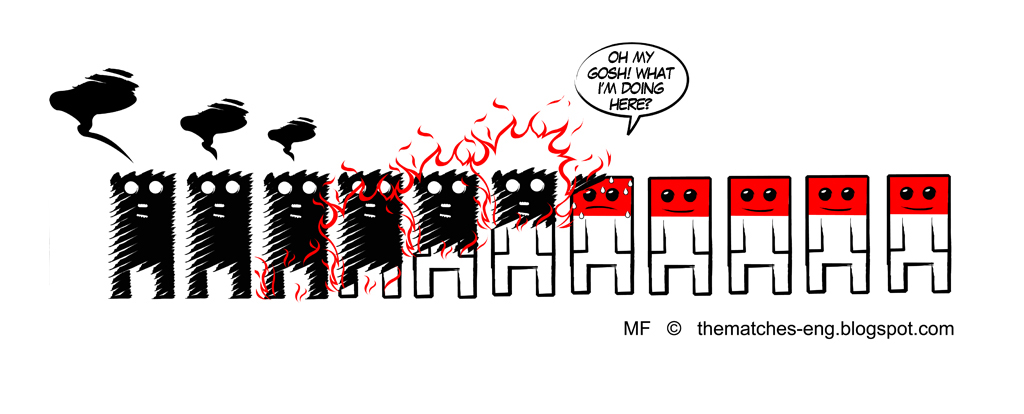 The matches: Line of matches