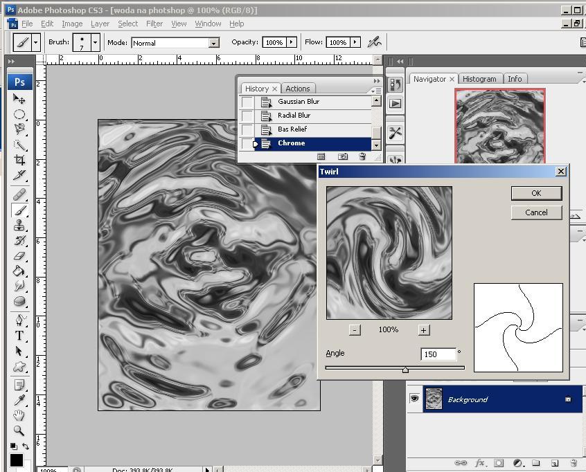 Уроци на фотошоп, GIMP, MS Office, Scratch, HTML&CSS: Водна повърхност на фотошоп с помощта на ...