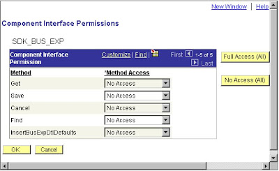 Setting Component Interface Security | Peoplesoft