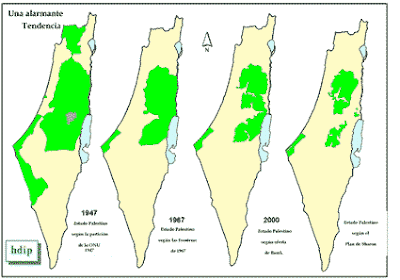 BREVE HISTORIA UNIVERSAL: MAPAS DE PALESTINA E ISRAEL