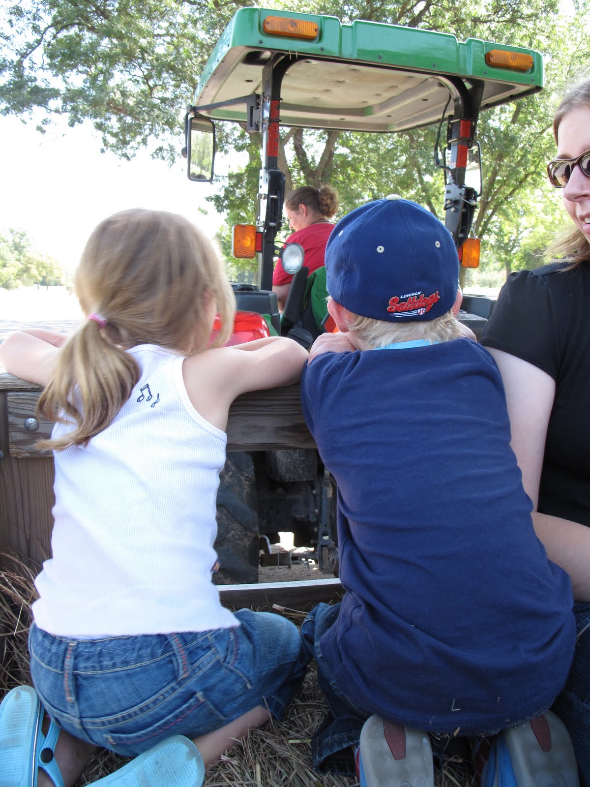 Smith Family Adventure: Evie's hayrack ride