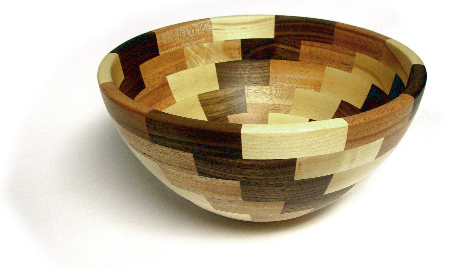 Mike's Bowls By Design: Segmented Bowl Serving Set - Mahogany, Walnut ...