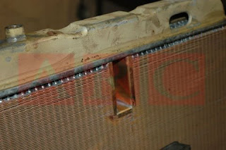 Rover P4 radiator - during the recore process - Aaron Radiator