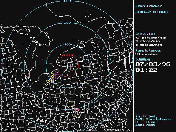 How do lightning trackers work?