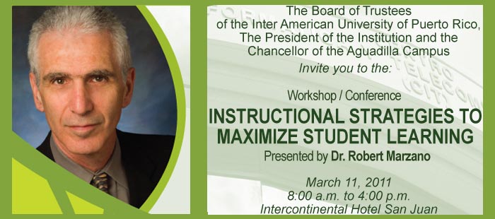 Punto Activo para Maestros: Dr. Robert Marzano visita a Puerto Rico