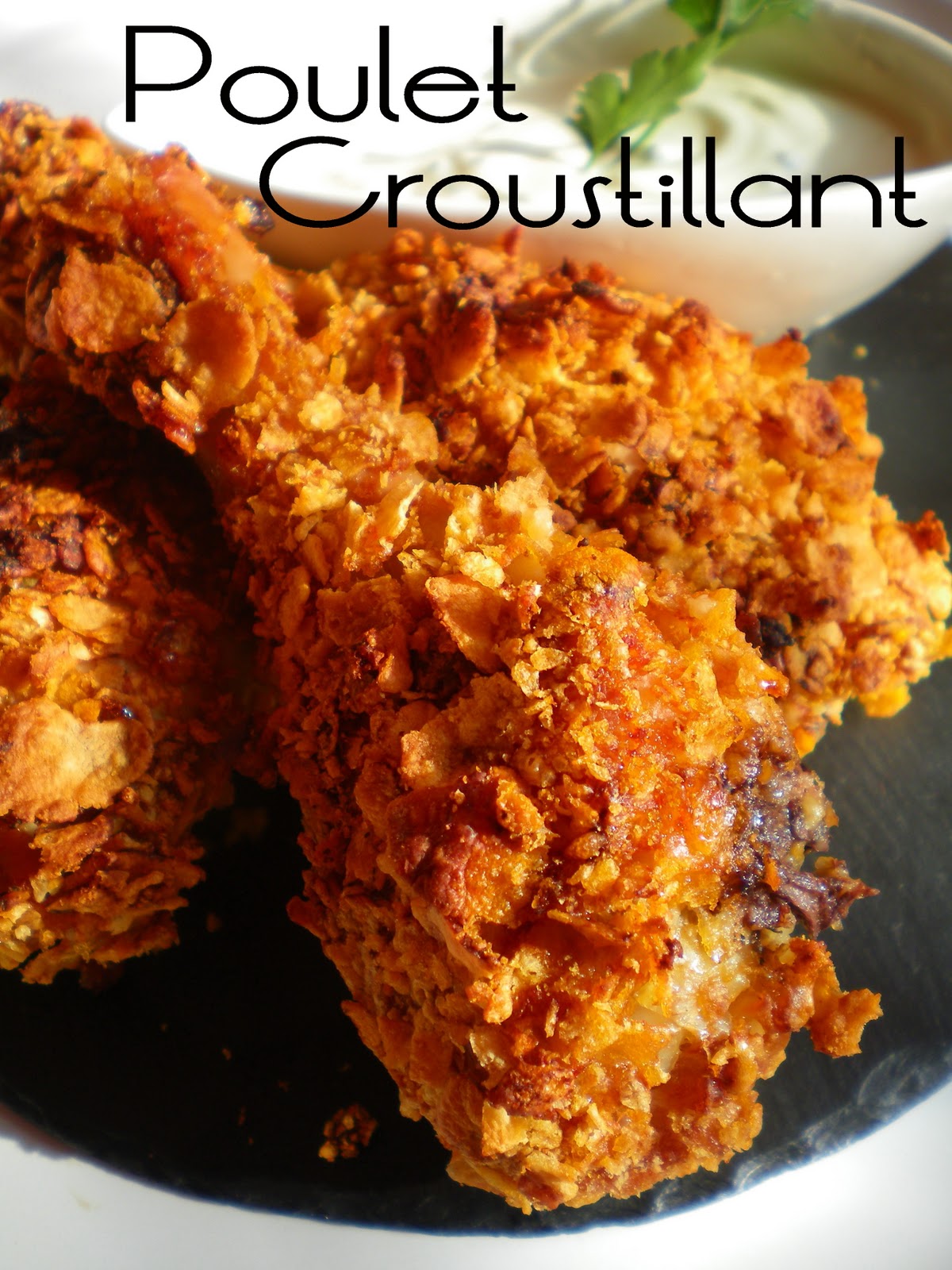 Poulet frit au four croustillant - Dishonesties