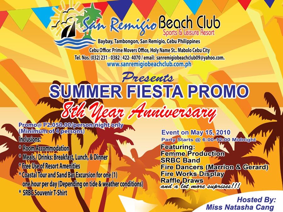 Summer Fiesta Promo at San Remegio Beach Resort | Disinioyspeak's
