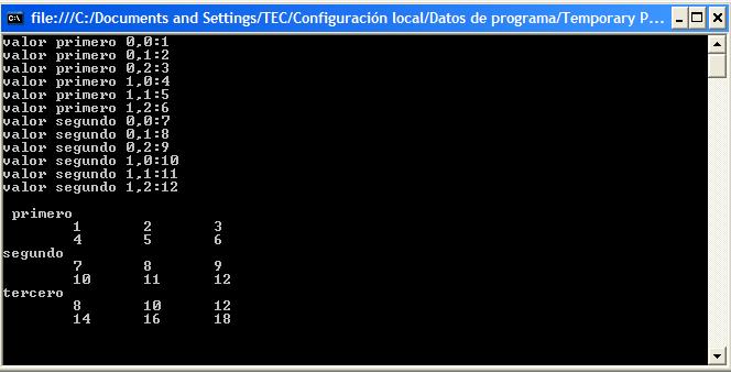 Programacion 1: practica 11 problema 1 consola y visual