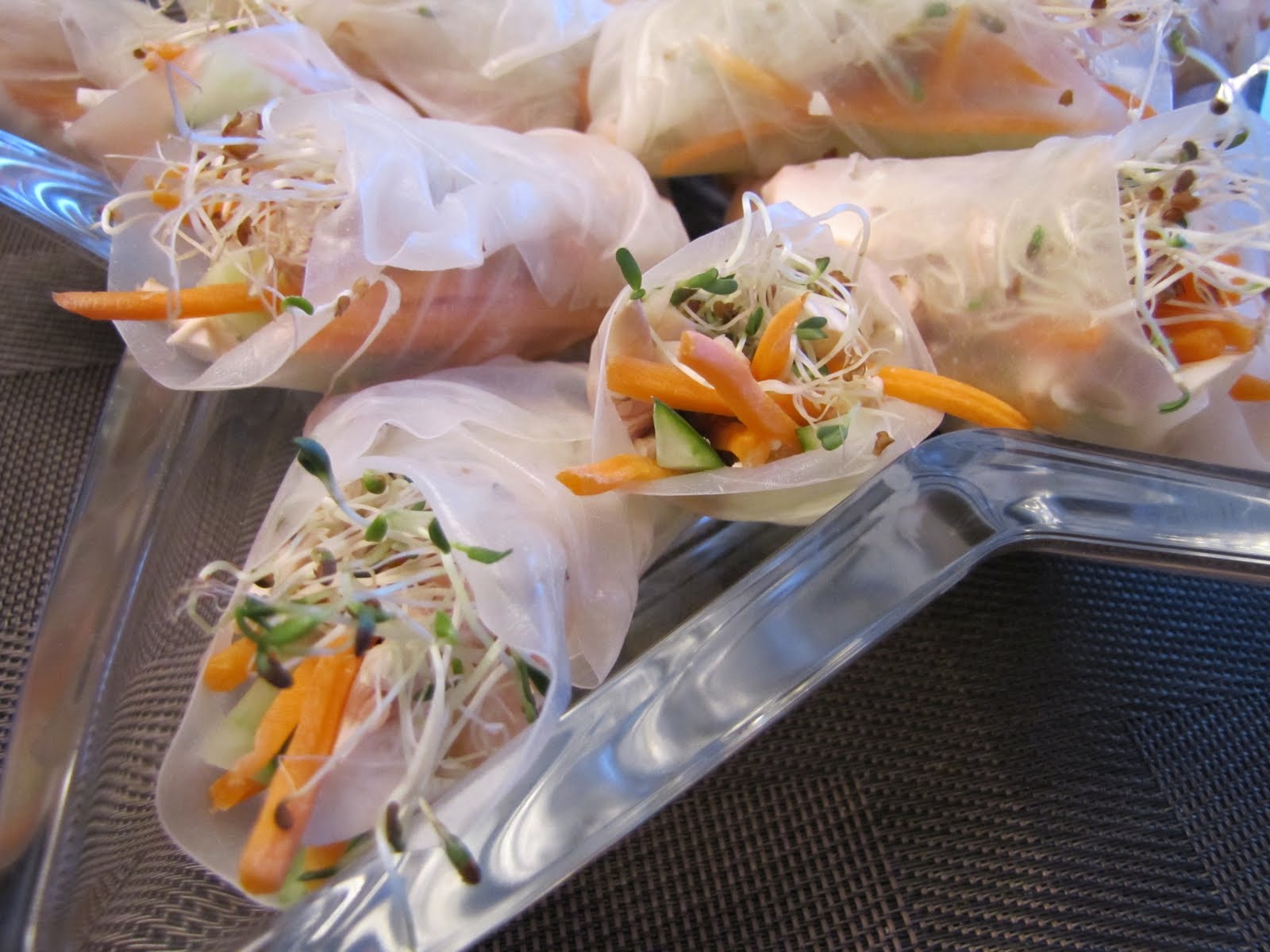 Food for Fuel: Salad Rice Paper Rolls