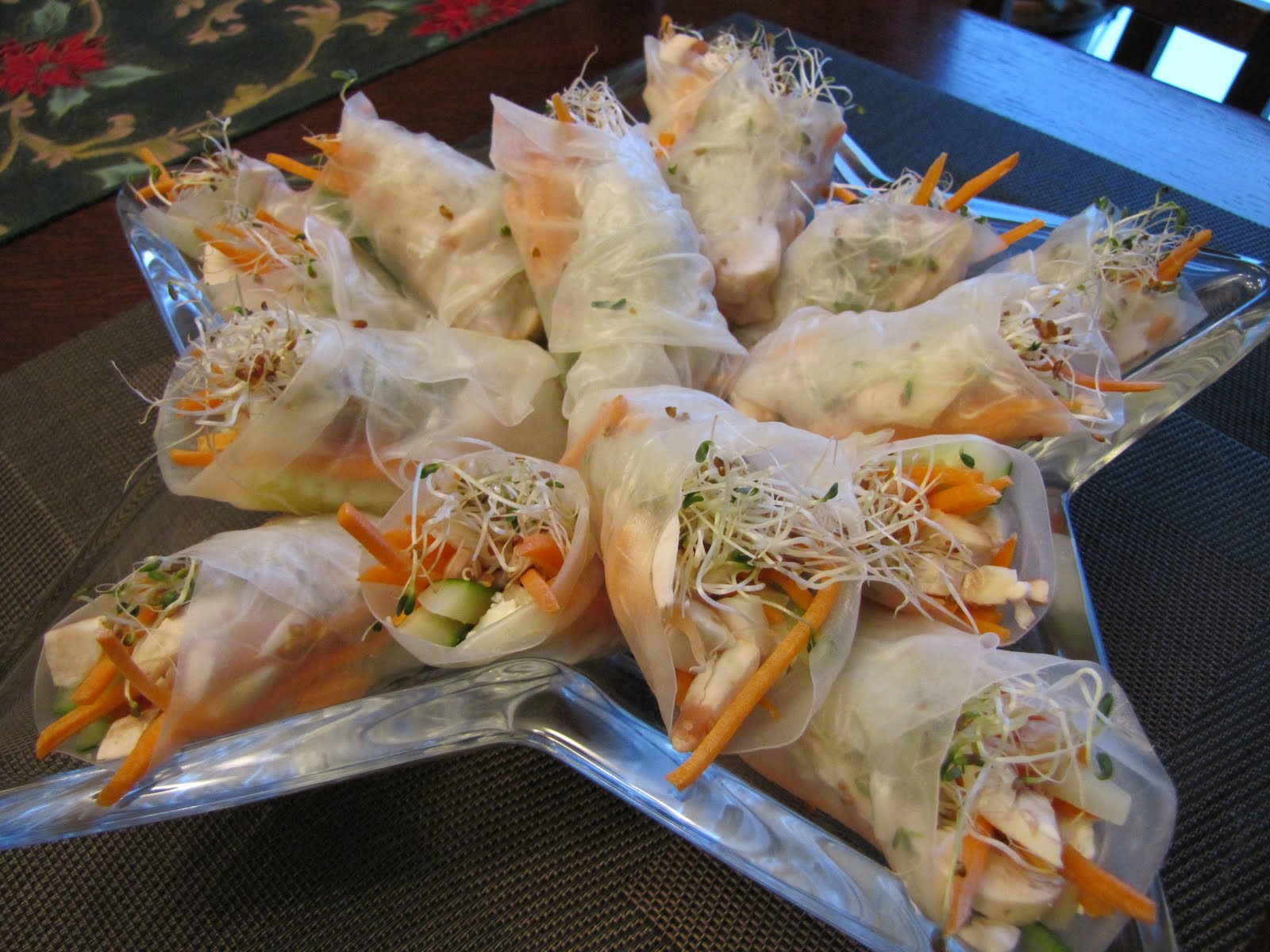 Food for Fuel: Salad Rice Paper Rolls