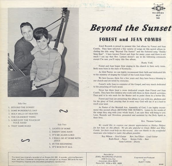 The Good, Bad & Ugly Gospel Record Barn: Beyond The Sunset - Forest And ...