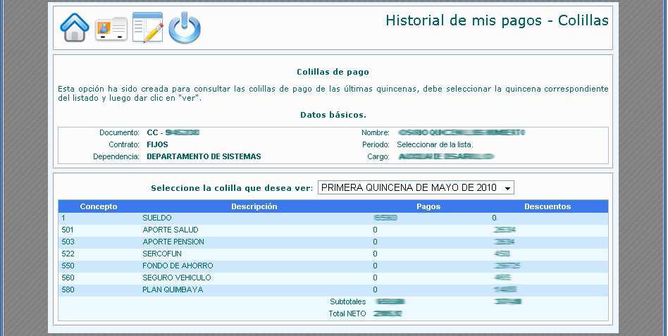 MÓDULO SIGHNO: Colillas de Pago