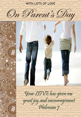 A journey to the Father's home...: My Parent's Day card design..