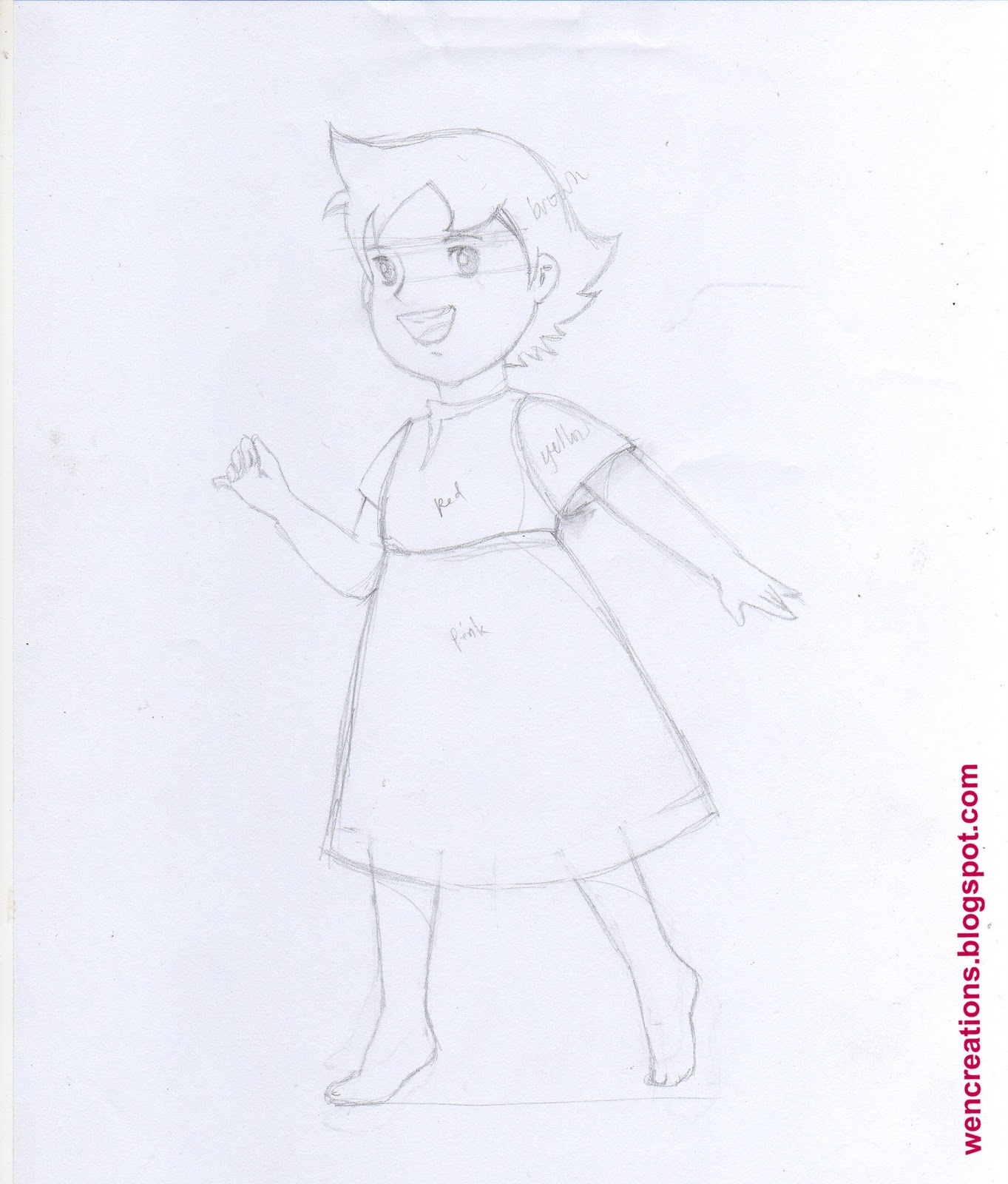 wencreations: Drawing of Heidi (1-8-11)