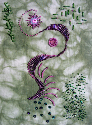 Textile Explorations: Beading Progress