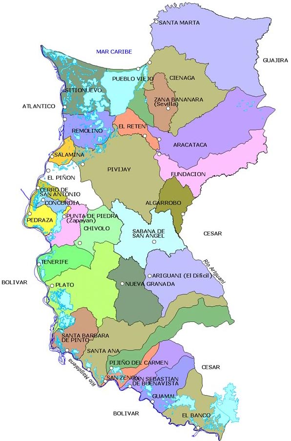 REGIÓN CARIBE DE COLOMBIA: Departamento de Magdalena