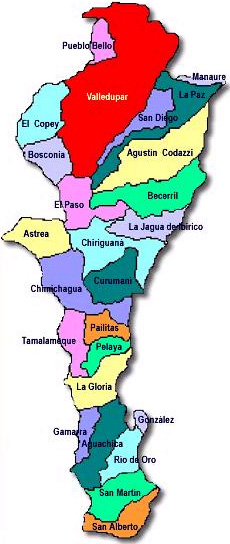 REGIÓN CARIBE DE COLOMBIA: Departamento del Cesar
