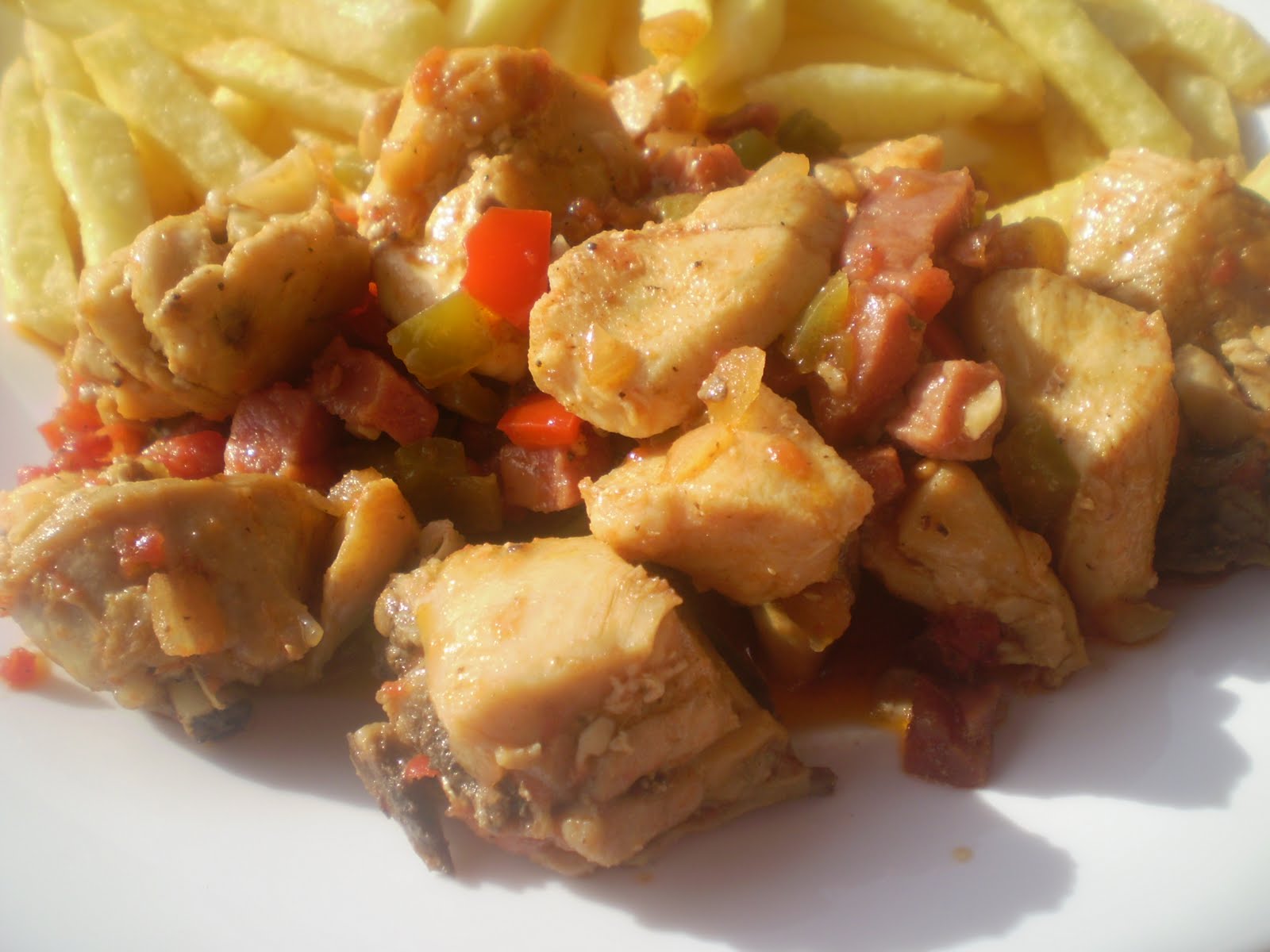 La cocina de mi casa - sevimay: POLLO AL CHILINDRON (paso a paso)