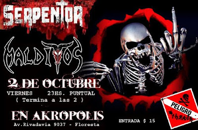 Armada MetallicA: SERPENTOR: Proximos Shows y Nuevo disco