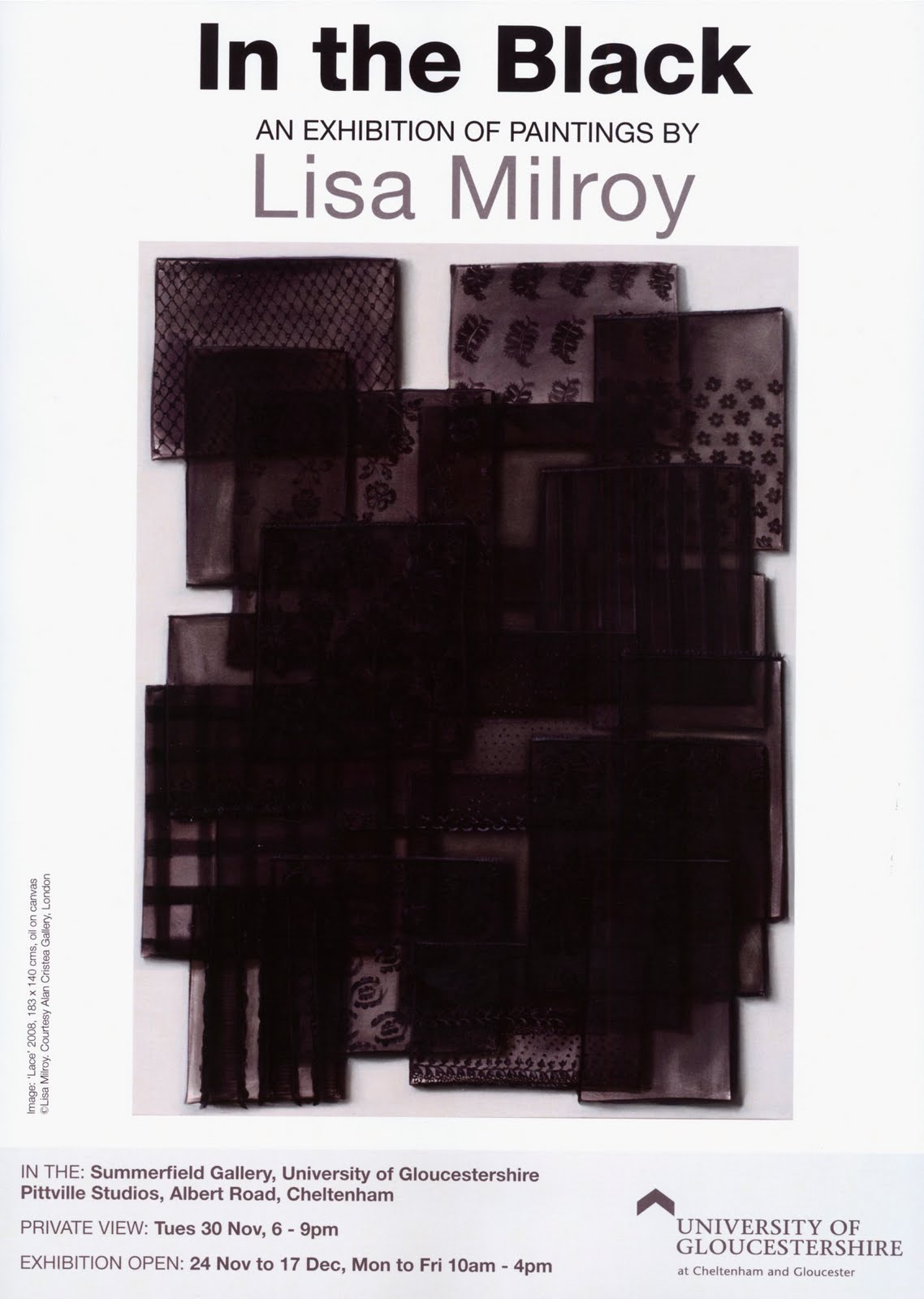 Art & Photography: Lisa Milroy: "In the Black" - Summerfield Gallery ...