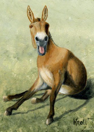 A Mule A Day Painting
