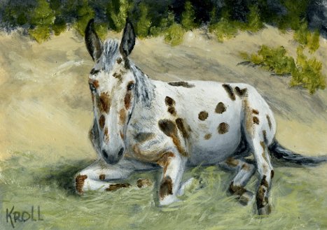 A Mule A Day Painting: I SEE SPOTS!