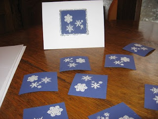 Chez Renée: Hand-made Snowflake Cards