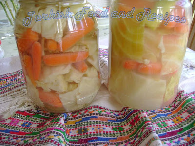 Turkish Food & Recipes: Pickled Vegetables (Karisik Tursu)