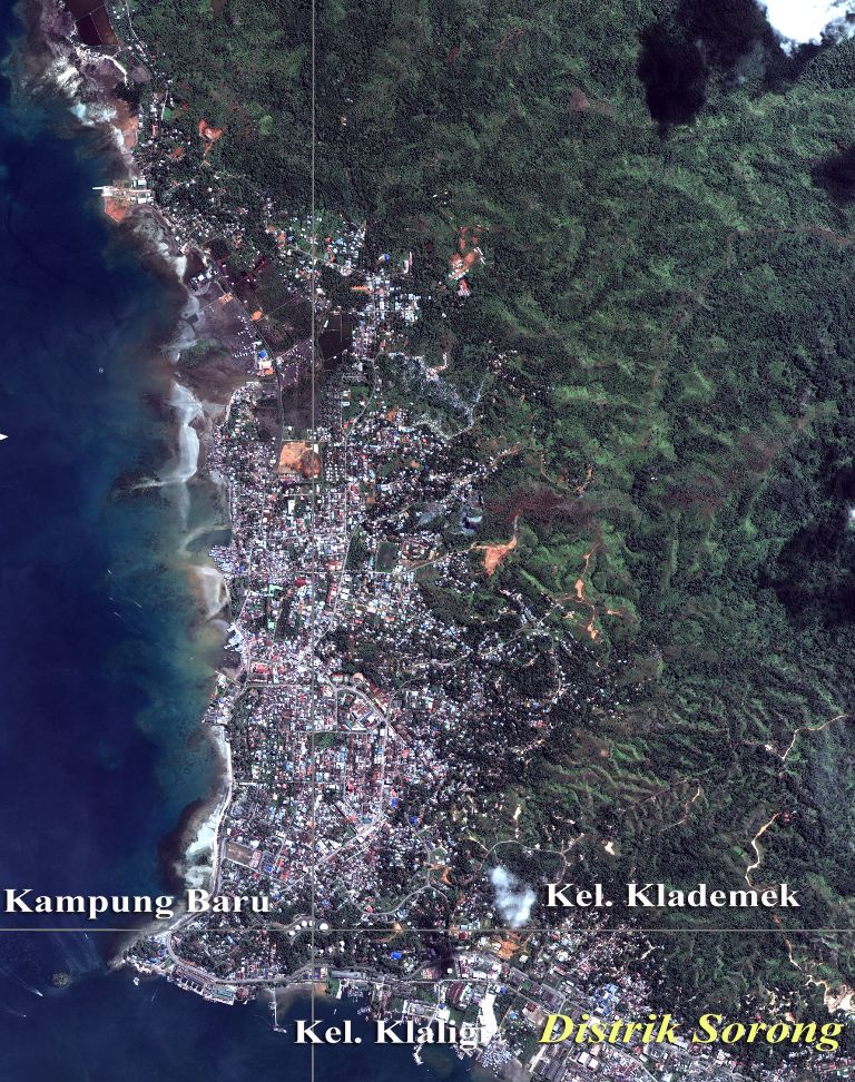 Izul Ikhlazul Blog: KOTA SORONG DARI SATELIT