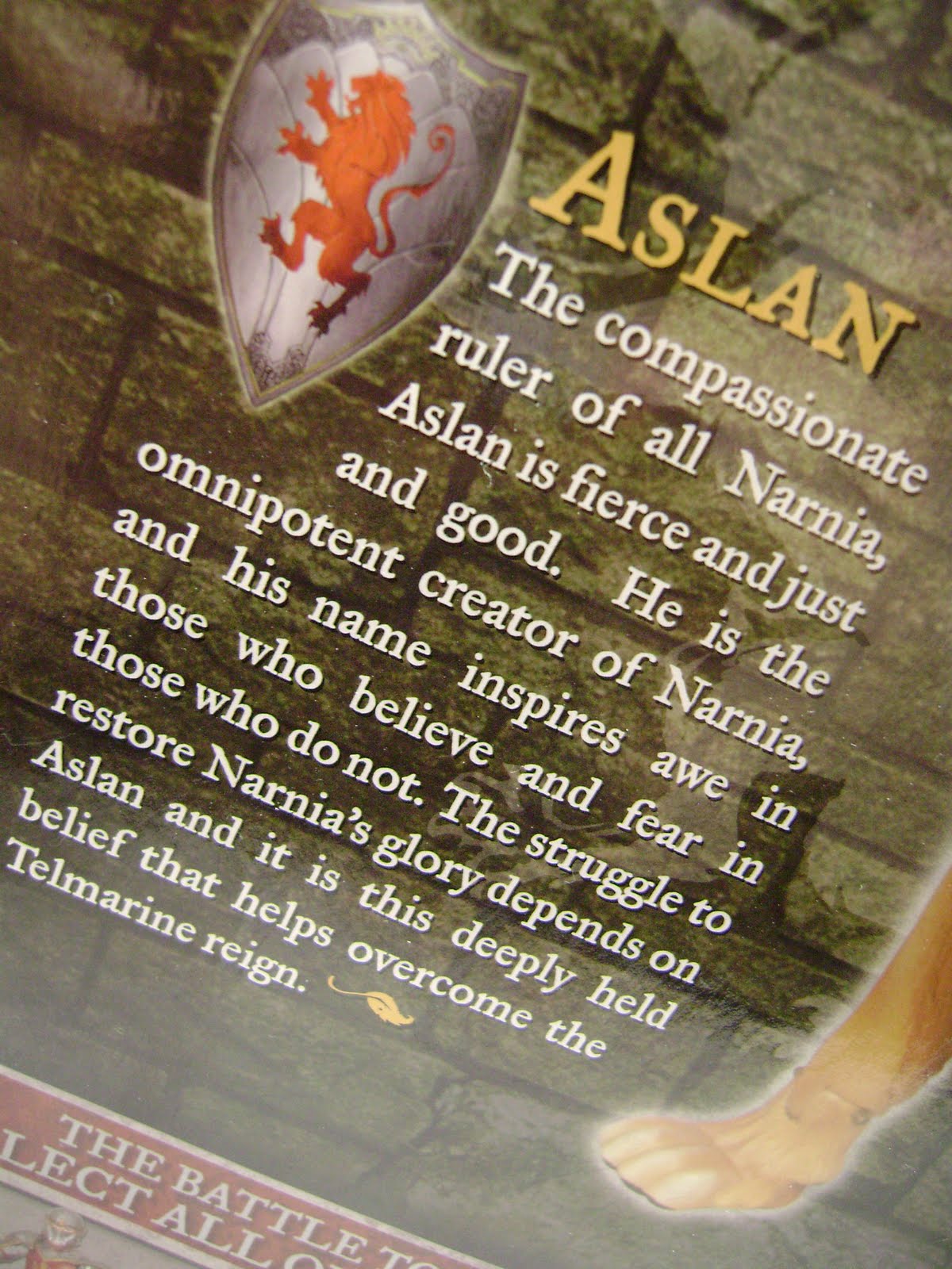 myworldduniaku: The Chronicles of Narnia, Aslan figure..