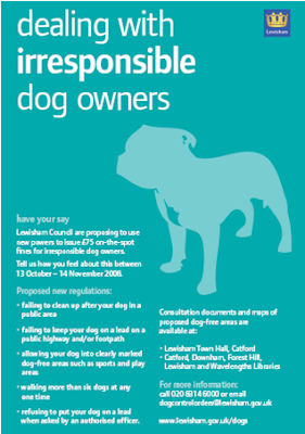 Friends of Honor Oak Recreation Ground: DEALING WITH IRRESPONSIBLE DOG ...