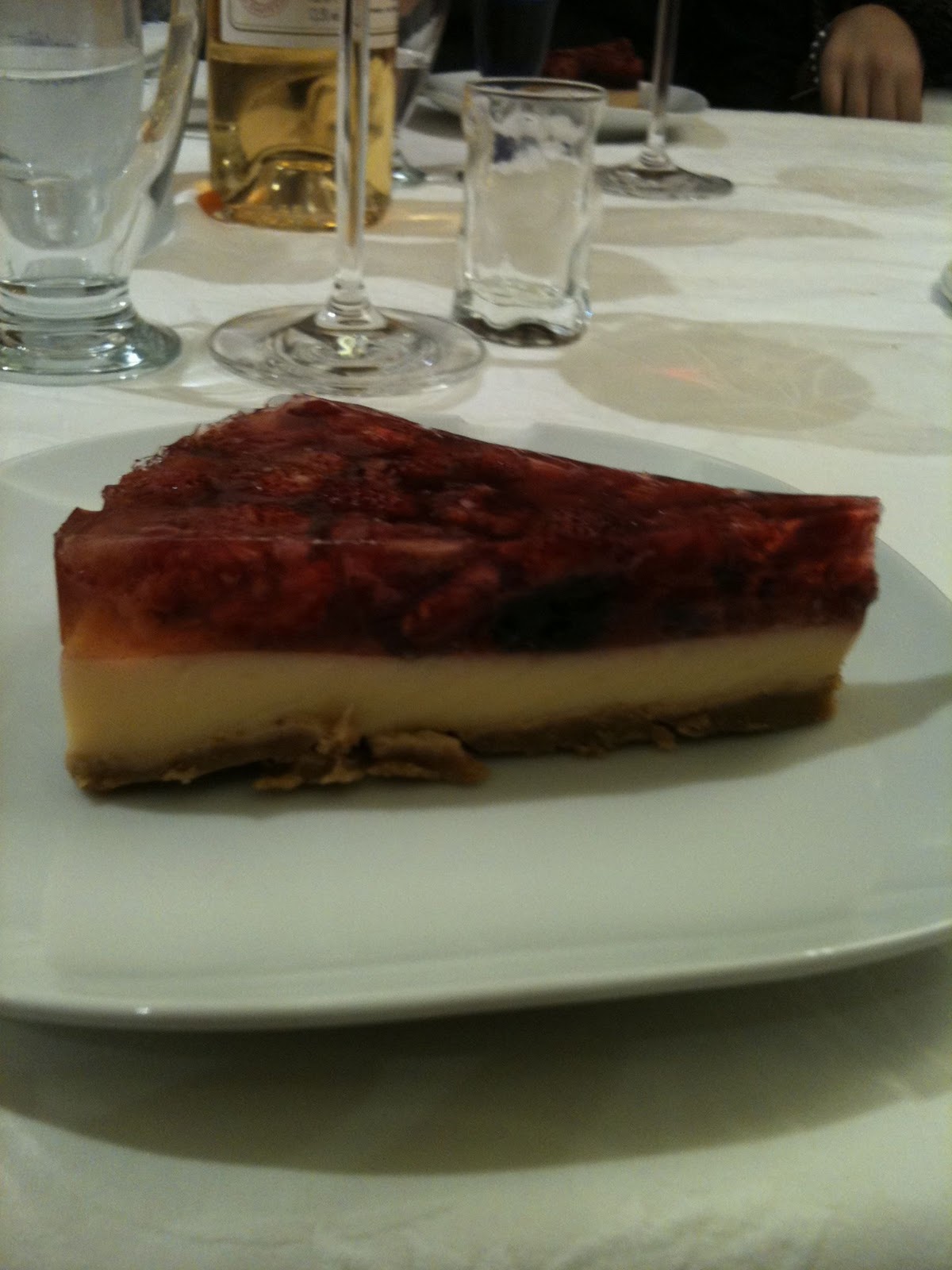 lo gourmet: Postre dinar de Fires: Pastís de Flam i Fruites del bosc