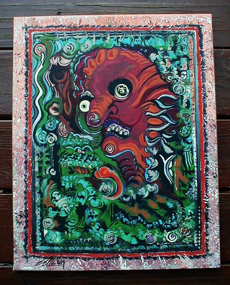 eerie von info: LATEST FIEND ART PAINTING SOLD!