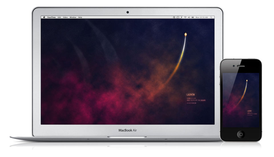 'Launch' - A Free Desktop Background - Mike Jones