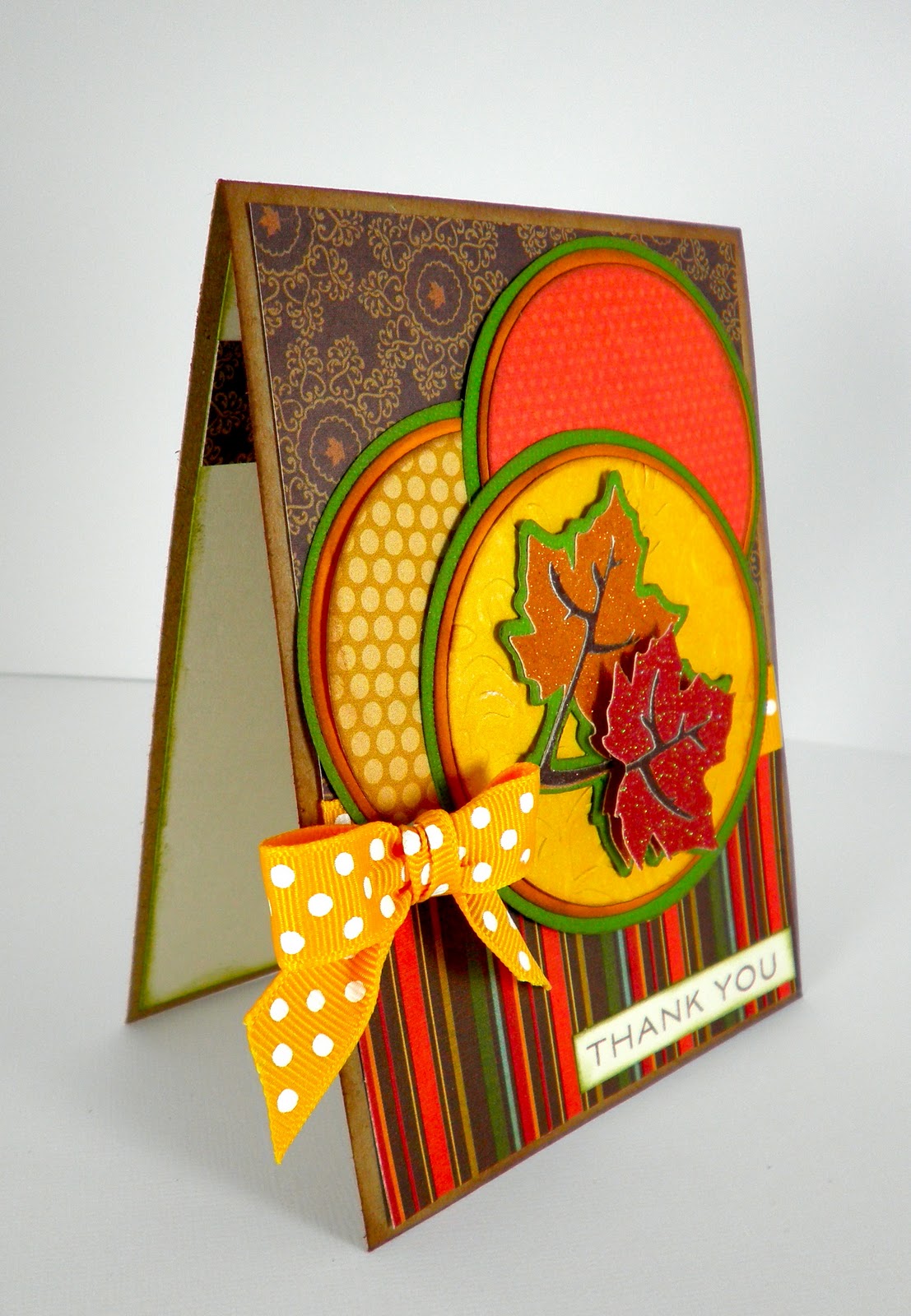 Obsessed with Scrapbooking: Cheerful Fall Card