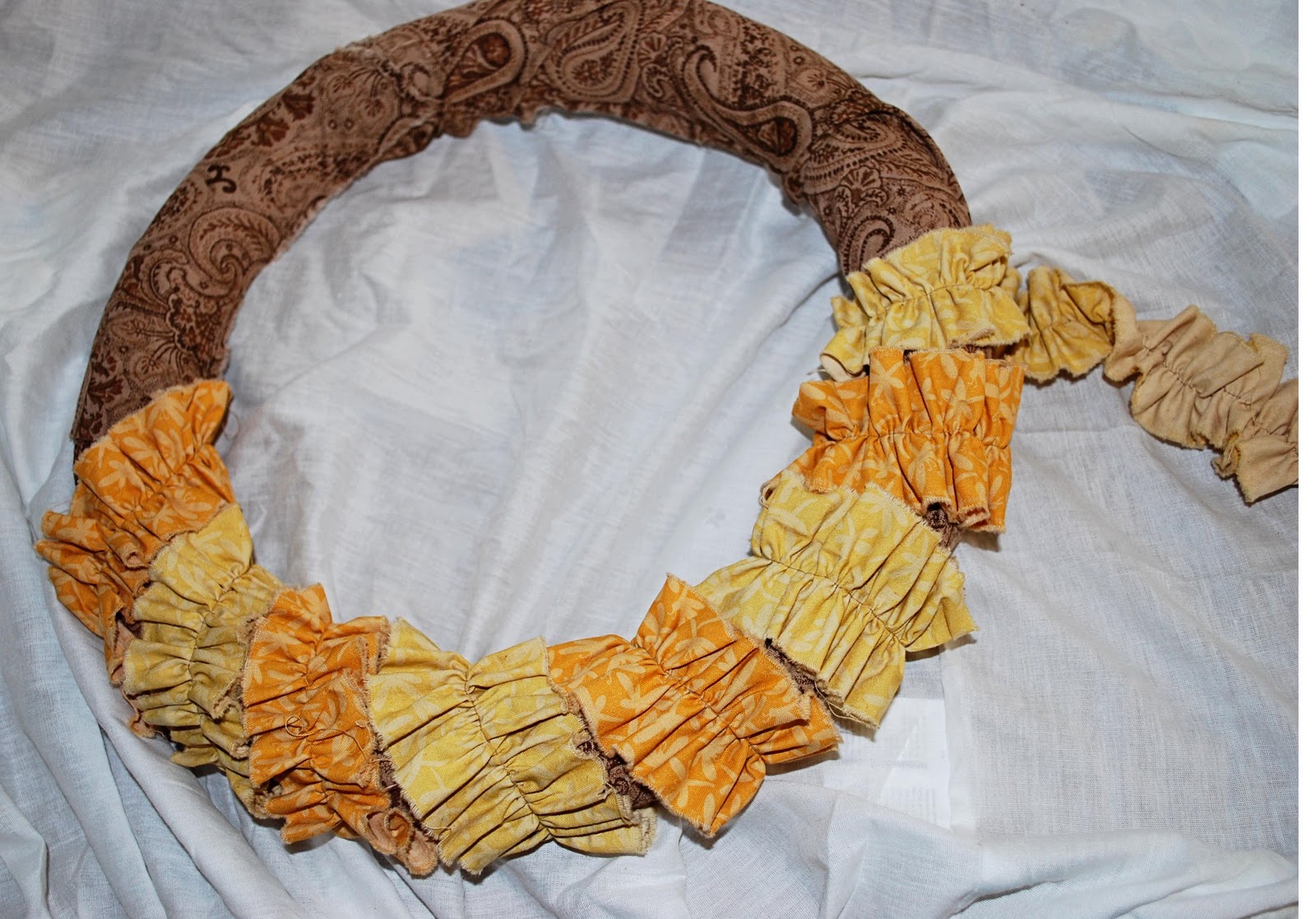 The Ruffle Wreath - Tutorial - Clumsy Crafter