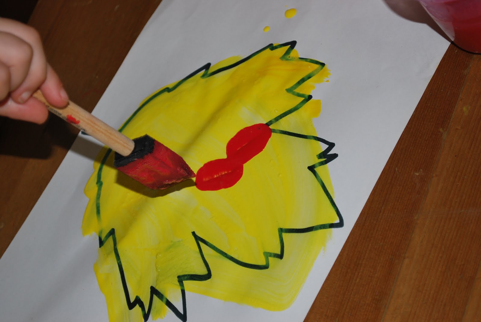 Painting with kids - Clumsy Crafter