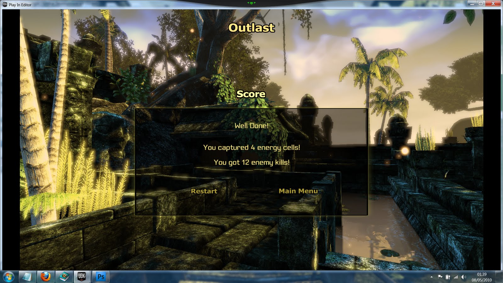 Outlast: Menus, Loading Screens & UIScenes.