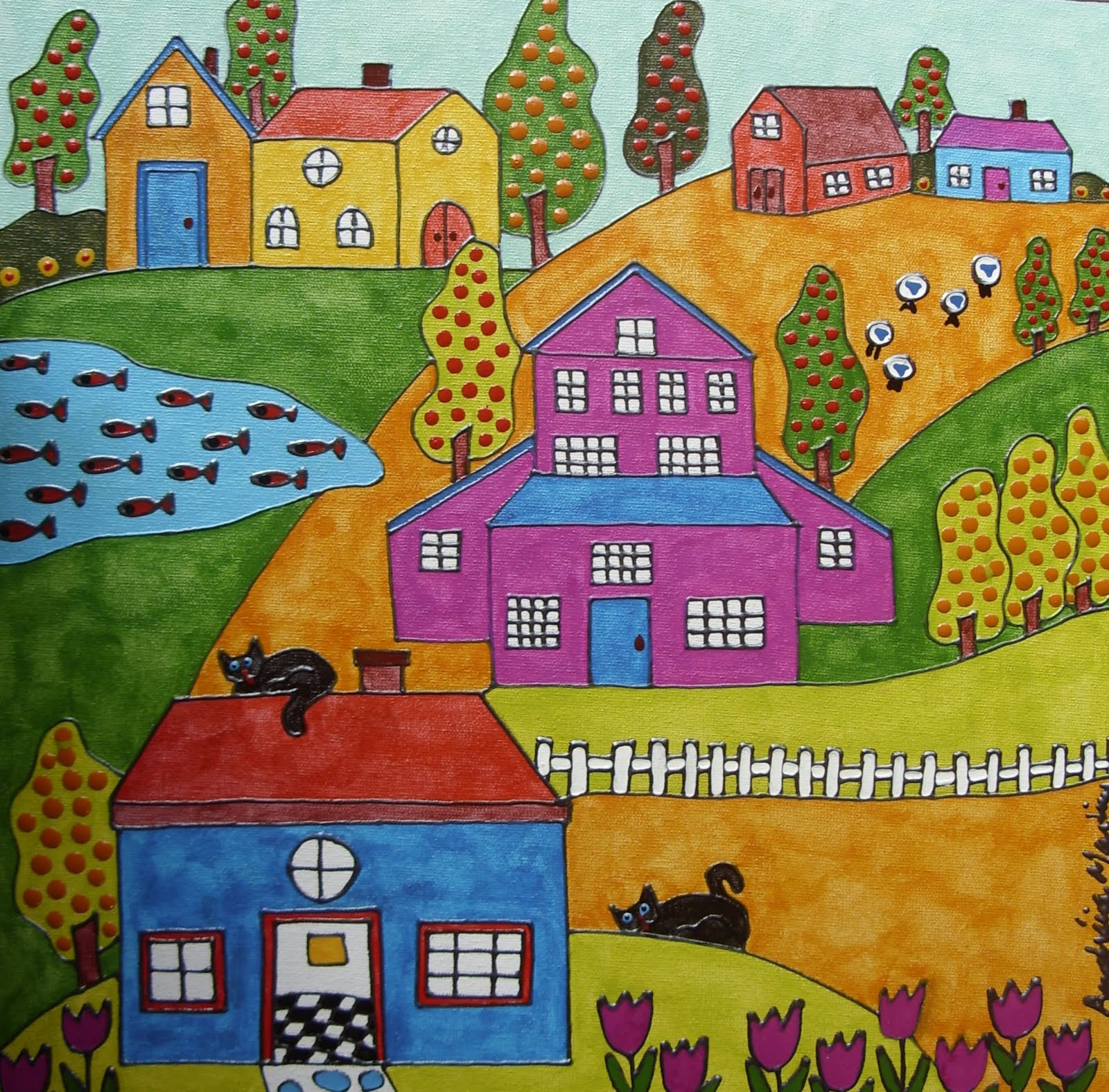 ATELIER ANDRÉIA MARTINS: Mundo Colorido 28 - 30x30